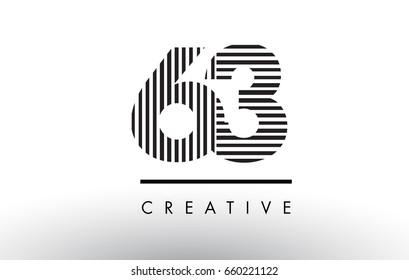 63 Black White Number Logo Design Stock Vector (Royalty Free) 660221122 ...