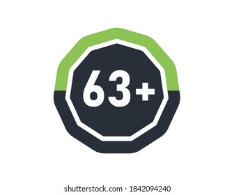 63 Plus Isolated On White Background Stock Vector (Royalty Free ...