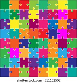 Puzzle Split Complementary Colors Vector Stock Vector (Royalty Free ...