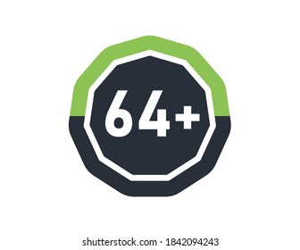 1 64 plus badge Images, Stock Photos & Vectors | Shutterstock