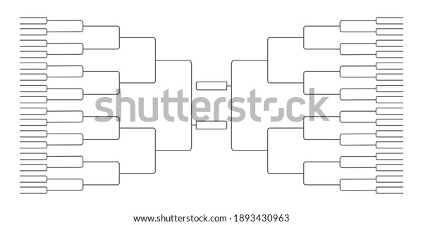 64 Team Tournament Bracket Championship Template Stock-vektor ... 64 Team Tournament Bracket Championship Template Stock-vektor ...