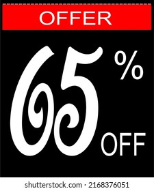 65 Off Offer Poster Be Used Stock Vector (Royalty Free) 2168376051 ...