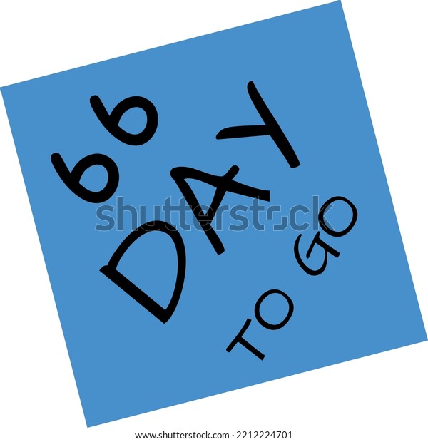 66 Day Go Sign Vector Art Stock Vector (Royalty Free) 2212224701 ...