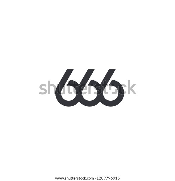 666 Letter Logo Icon Designs Vector Stock Vector (Royalty Free) 1209796915