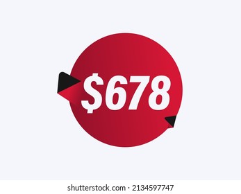 678 Usd Sticker Vector Illustration Stock Vector (Royalty Free ...