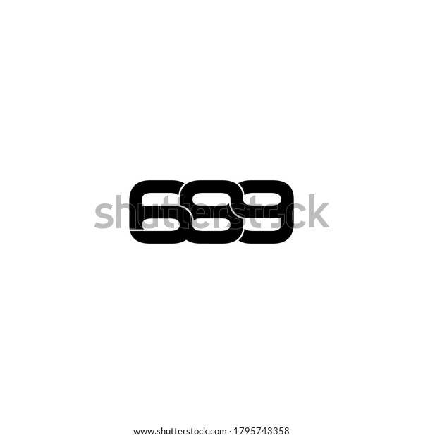 689 Letter Original Monogram Logo Design Stock Vector (Royalty Free ...