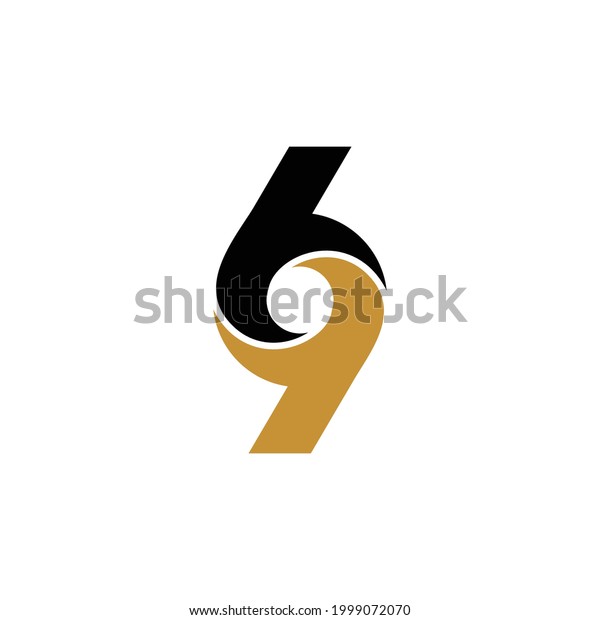 69 Symbol Number 69 69 Simple Stock Vector (Royalty Free) 1999072070