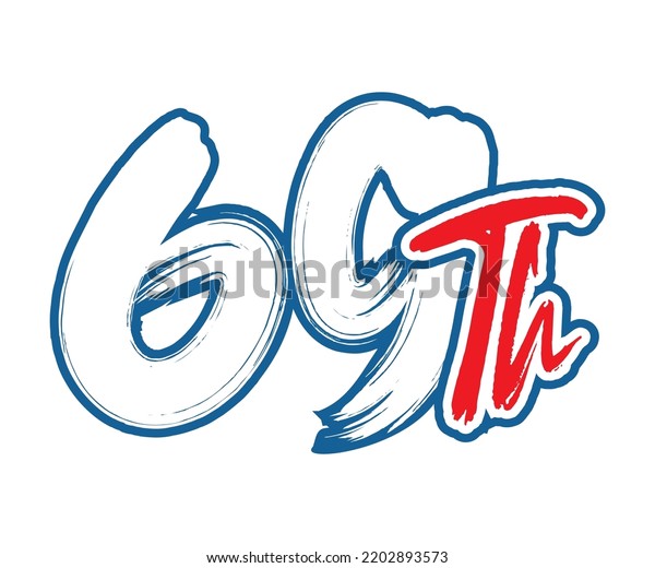 69th Ordinal Number Counting Vector Art Stock Vector (Royalty Free ...