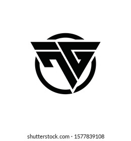 6g G6 Triangle Logo Circle Monogram Stock Vector (Royalty Free ...