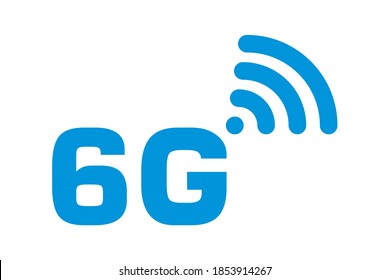 6g Logo On White Background Network Stock Vector (Royalty Free ...
