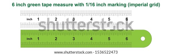6inch Imperial Marking Grid Ruler This Stock Vector (Royalty Free ...