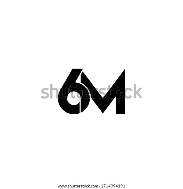 6m Letter Original Monogram Logo Design Stock Vector (Royalty Free ...