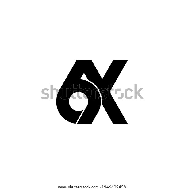 6x Letter Original Monogram Logo Design Stock Vector (Royalty Free ...