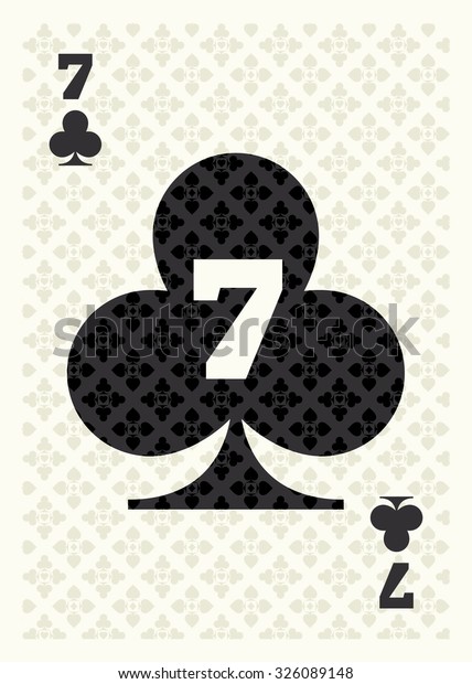 7 Clubs Playing Card Stock Vector (Royalty Free) 326089148 | Shutterstock