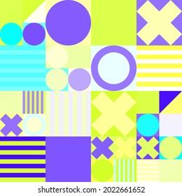7 Geometry Minimalistic Electric Style Seamless Stock Vector (Royalty ...