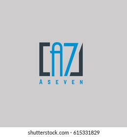 7 Letter Digit Logo Design Vector Stock Vector (Royalty Free) 615331829 ...