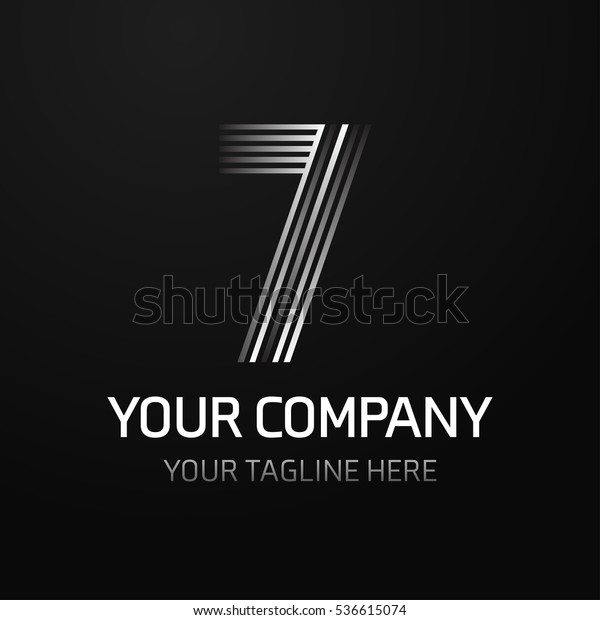 7 Letter Logo Monogram Design Elements Stock Vector (Royalty Free ...