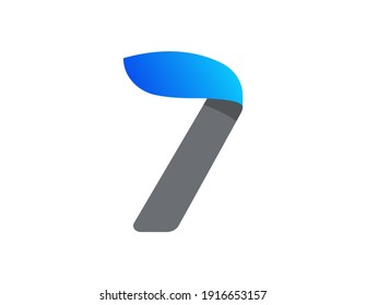 7 Number Aqua Font Blue Water Stock Vector (Royalty Free) 1916653157 ...