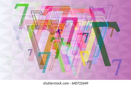 7 Number Idea Art Stock Vector (Royalty Free) 640722649 | Shutterstock