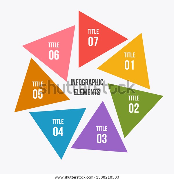 Vektor Stok 7 Steps Chart Infographic Diagram (Tanpa Royalti ...