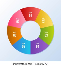 7 Steps Circle Chart Circle Infographic 스톡 벡터(로열티 프리) 1388217794 ...