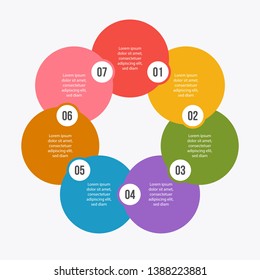 7 Steps Circle Chart Circle Infographic Stock Vector (Royalty Free ...