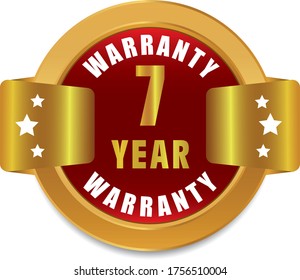 132 7 year warranty logo Images, Stock Photos & Vectors | Shutterstock