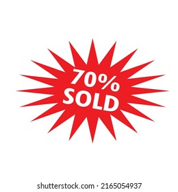 70 Sold Vector Icon Design Any Stock Vector (Royalty Free) 2165054937 ...