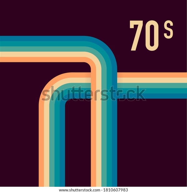 70s 1970 Abstract Vector Stock Retro Stock Vector (Royalty Free ...