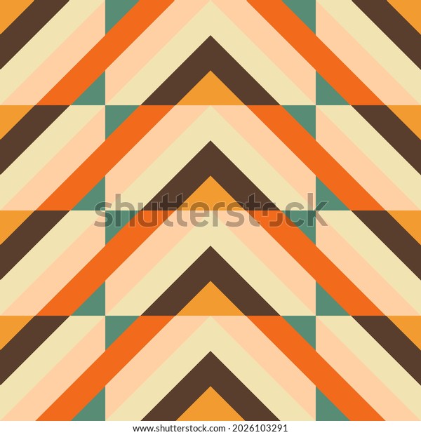 70s Retro Lines Design Seamless Vector Stock Vector (Royalty Free ...