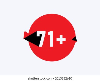 71 Plus Age Limit Icons 71 Stock Vector (Royalty Free) 2013832610 ...