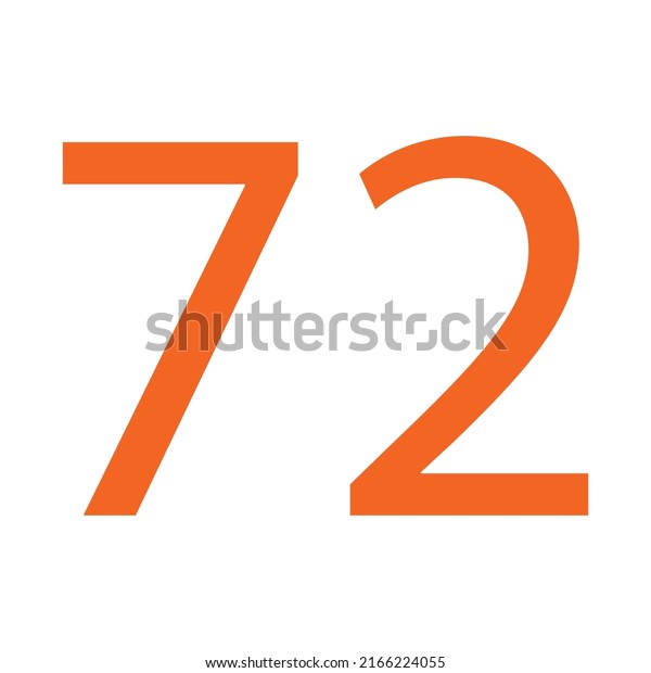72 Number Simple Clip Art Vector: vetor stock (livre de direitos ...