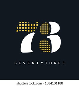 73 Number Logo Check Design Digit Stock Vector (Royalty Free ...