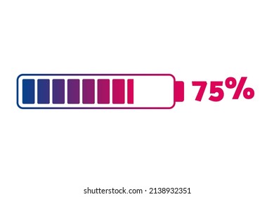 75 Percent Chart Vector Percentage Infographics Stock Vector (Royalty ...
