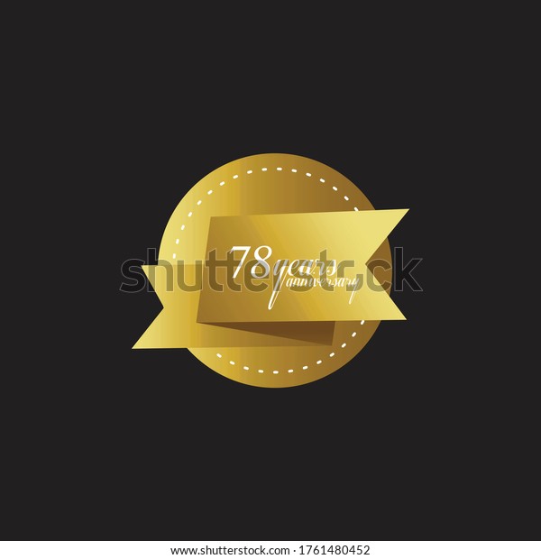 78 Anniversary logo design Set Vector Template Design Illustration