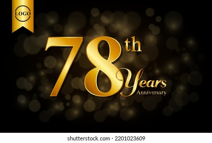 78th Anniversary Template Design Booklet Leaflet Stock Vector (Royalty ...