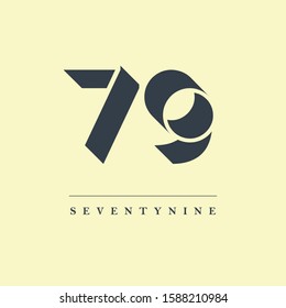 79 Number Shadow Letter Design Logo 스톡 벡터(로열티 프리) 1588210984 | Shutterstock