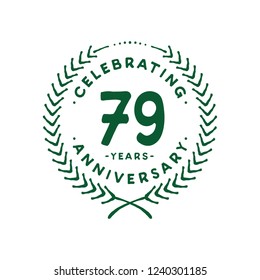 79 Years Design Template 79th Vector Stock Vector (Royalty Free ...