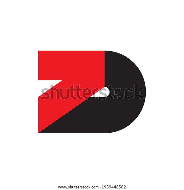 7d Logo Number 7 D Letter Stock Vector (Royalty Free) 1959448582 ...