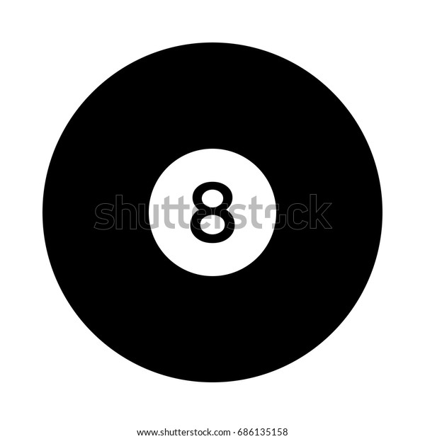 8 Ball Icon Stock Vector (Royalty Free) 686135158 | Shutterstock