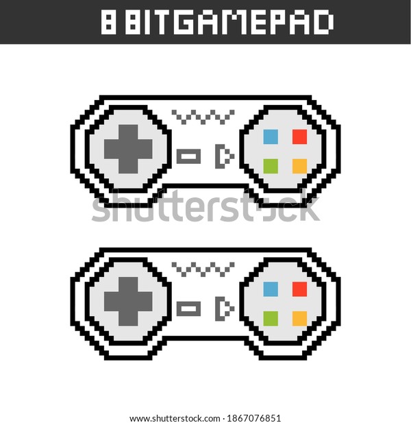 8 Bit Gamepad Commercial Use Stock Vector (Royalty Free) 1867076851 ...