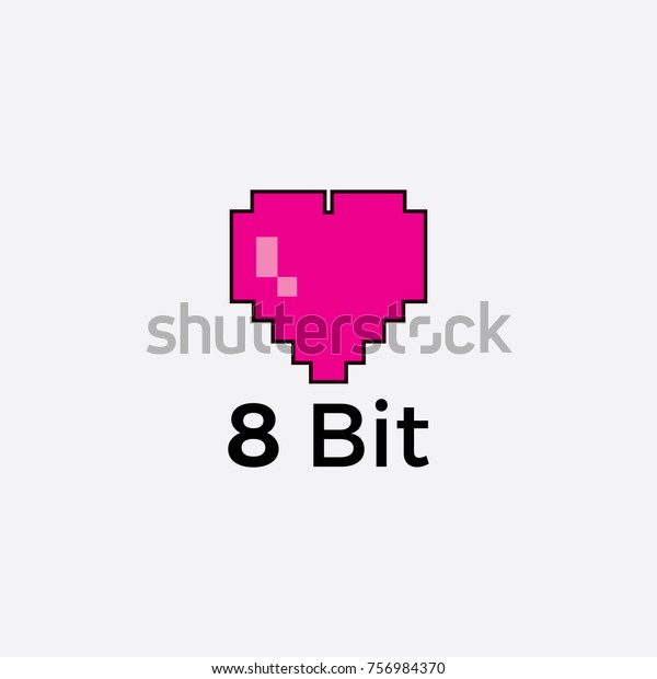 8 Bit Love Vector Illustration Stock Vector (Royalty Free) 756984370 ...