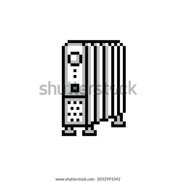 8 Bit Pixel Art Portable Convection Stock Vector (Royalty Free) 2032991042