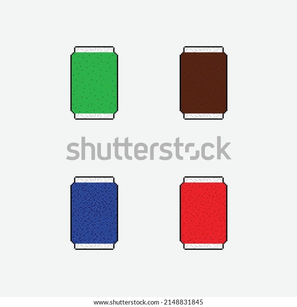 8 Bit Pixel Can 4 Color: เวกเตอร์สต็อก (ปลอดค่าลิขสิทธิ์) 2148831845 ...