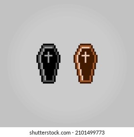 8 Bit Pixel Coffin Items Game Stock Vector (Royalty Free) 2101499773