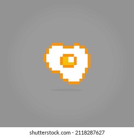 8 Bit Pixel Egg Yolk Foods Stock Vector (Royalty Free) 2118287627 ...