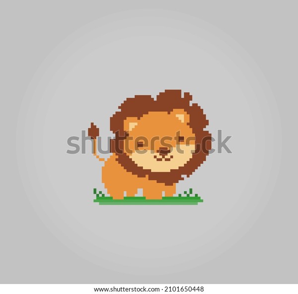 820 Pixelated Lion Images, Stock Photos & Vectors | Shutterstock
