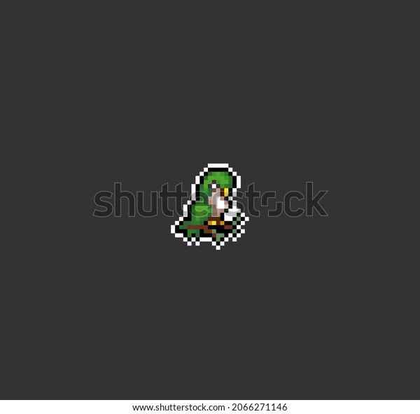 8 Bit Pixel Parrot Animal Game Stock Vector (Royalty Free) 2066271146 ...