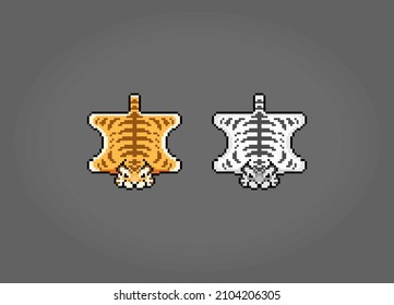 8 Bit Pixel Tiger Rug Animals Stock Vector (Royalty Free) 2104206305