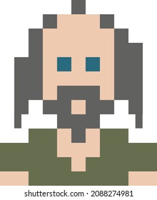 8 Bit Retro Pixel Man Character Stock Vector (Royalty Free) 2088274981 ...